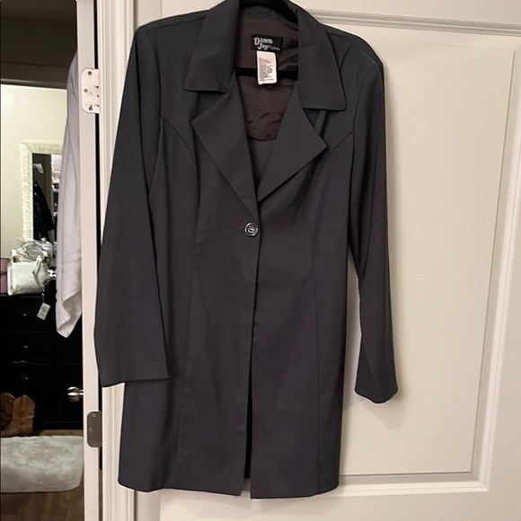 a.n.a | Jackets & Coats | Dawn Joy Vintage Olive Green Pinstripe ...